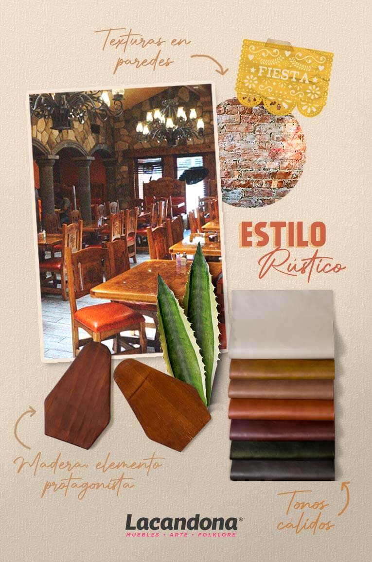 Decora tu restaurante al estilo rústico - Muebles Lacandona